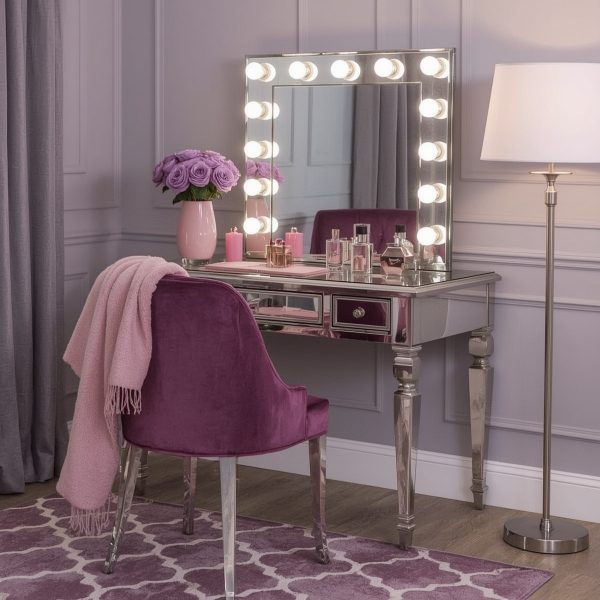 How to decorate a modern vanity table on a budget