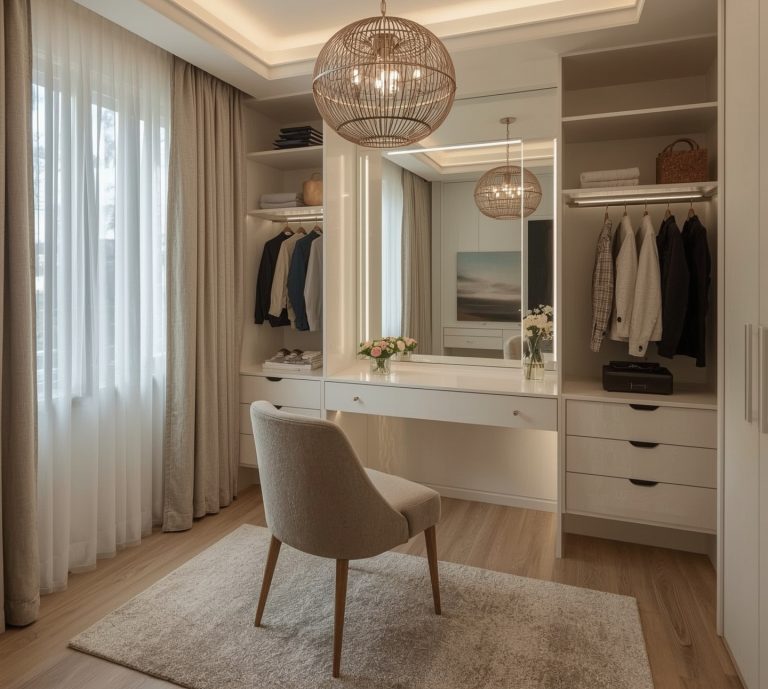 Essentials for a chic and affordable dressing room decor